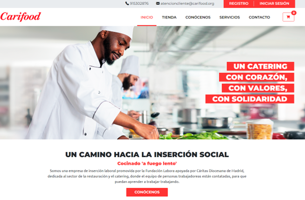 Ya puedes acceder a la nueva web de Carifood | Caritas Madrid