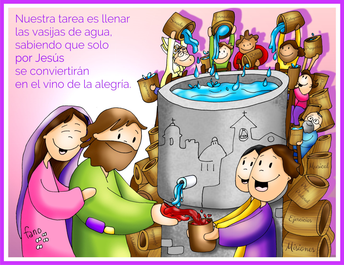 “Jesús convierte nuestra agua en el vino de la alegría“ | Caritas Madrid